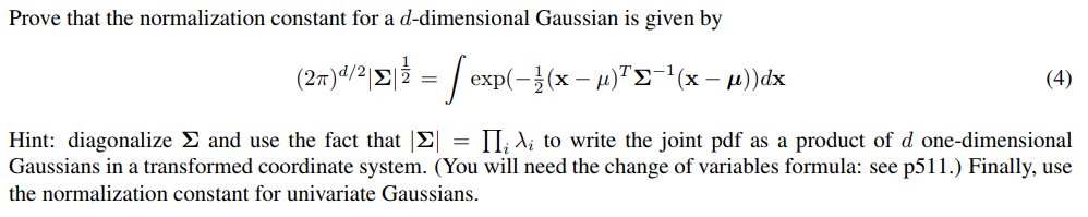 Solved Prove that the normalization constant for a | Chegg.com
