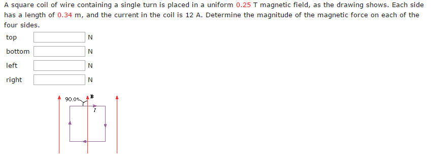 Solved A square coil of wire containing a single turn is | Chegg.com