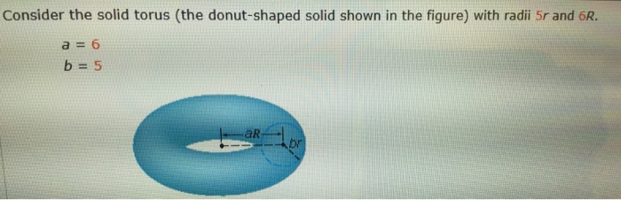 Solved Consider the solid torus (the donut-shaped solid | Chegg.com