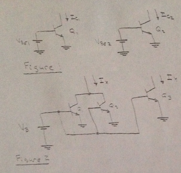 Solved The circuit shown in Figure 1 has IC1 = IC2 and | Chegg.com