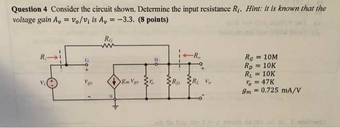 Solved Consider the circuit shown. Determine the input | Chegg.com