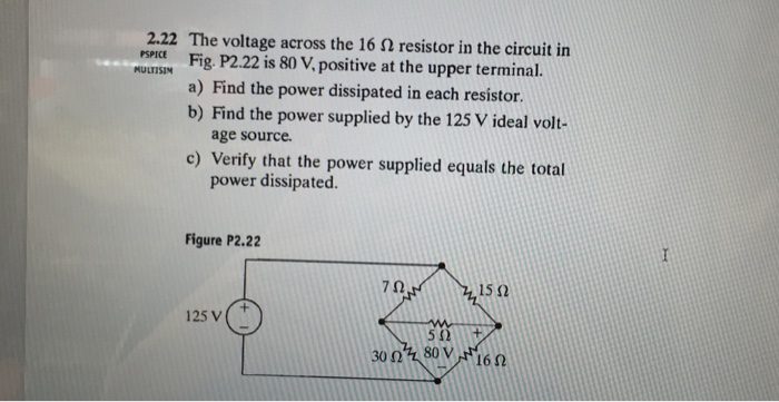 Solved The voltage across the 16 Ohm resistor in the circuit | Chegg.com