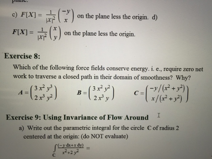 Solved Engineering math, solving the exercise 8 and exercise | Chegg.com