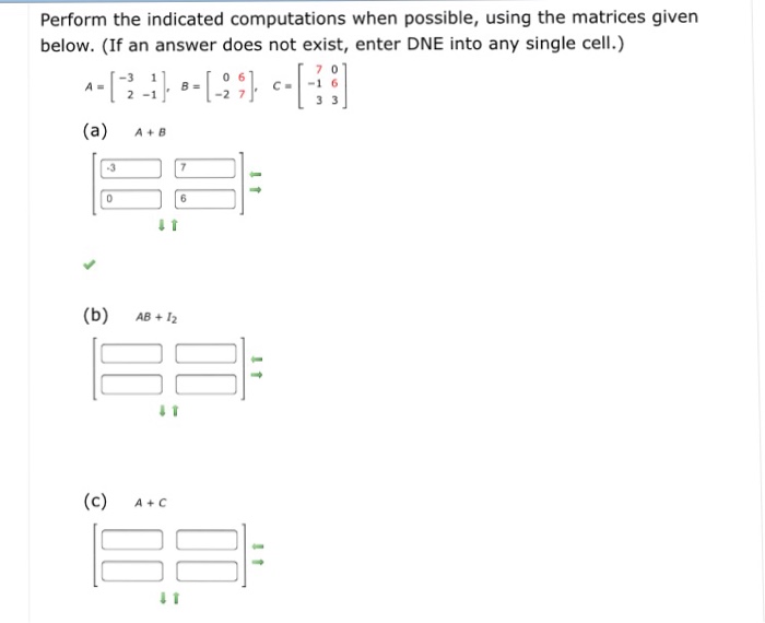 Solved Perform the indicated computations when possible, | Chegg.com Solved Perform the indicated computations when possible, | Chegg.com