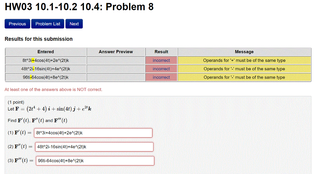 Solved HW03 10.1-10.2 10.4: Problem 8 Previous Problem | Chegg.com