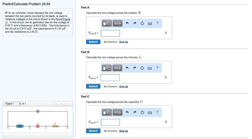 Solved Predict/Calculate Problem 24.54 Part A Calculate the | Chegg.com
