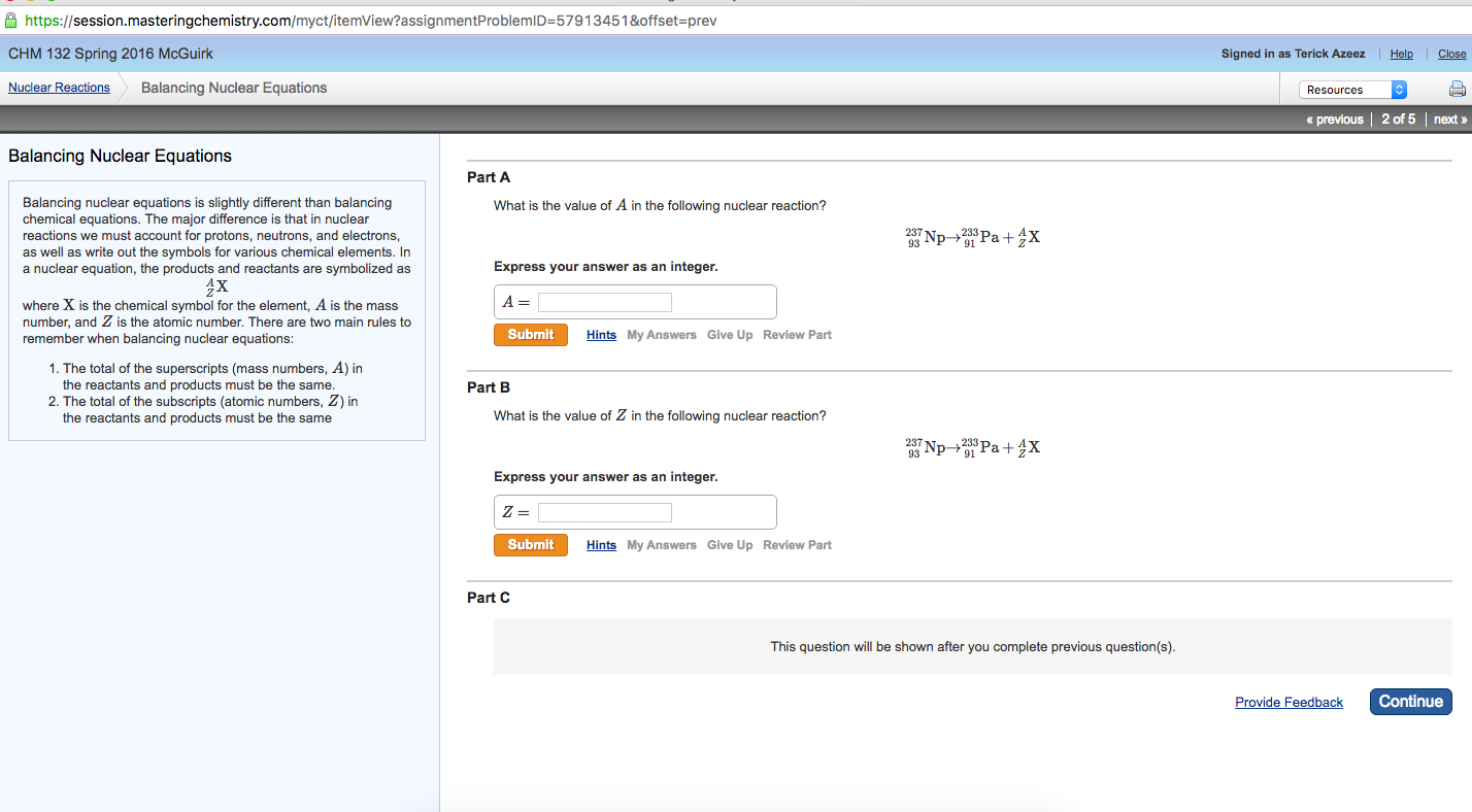 Solved Balancing nuclear equations is slightly different | Chegg.com