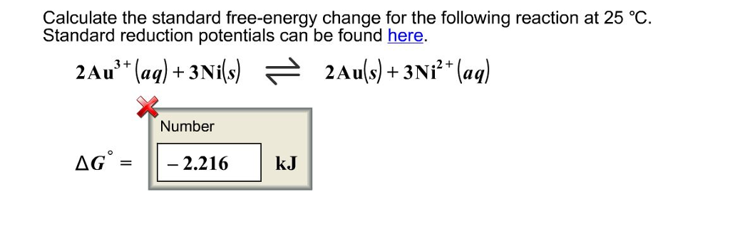 Solved Calculate the standard free-energy change for the | Chegg.com