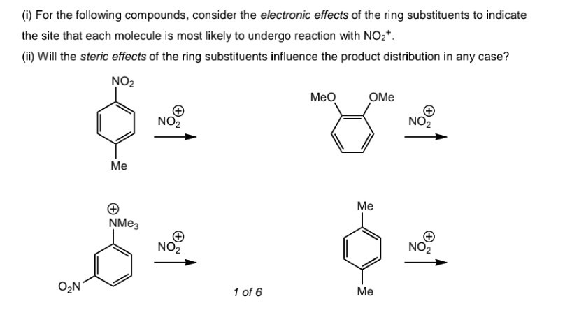 Solved (i) For the following compounds, consider the | Chegg.com