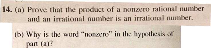 Solved Prove that the product of a nonzero rational number | Chegg.com