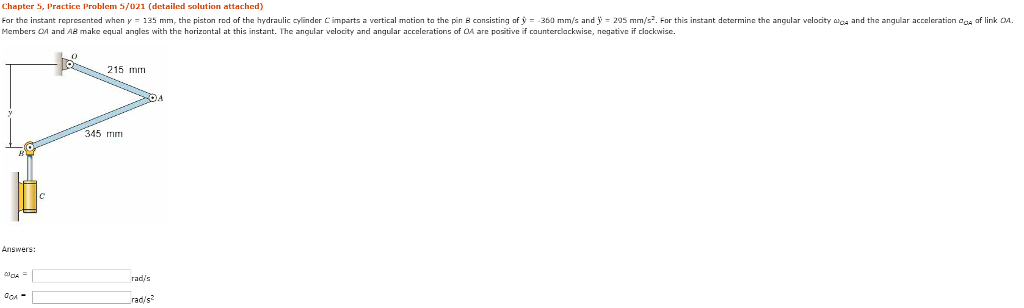 Solved Chapter 5, Practice Problem 5/021 (detailed solution | Chegg.com