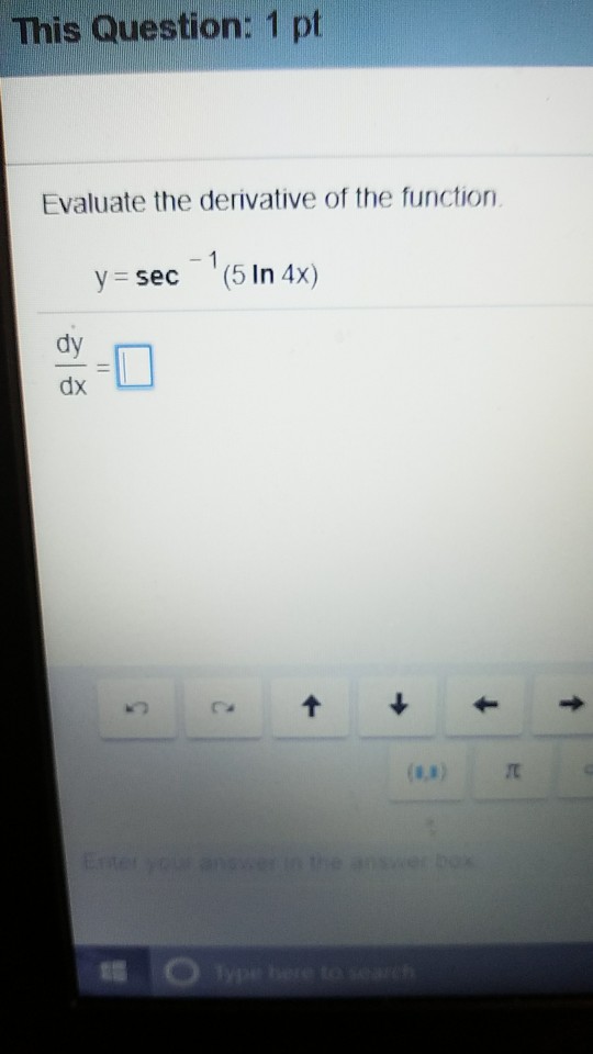 Solved Evaluate the derivative of the function. y = sec^-1 | Chegg.com