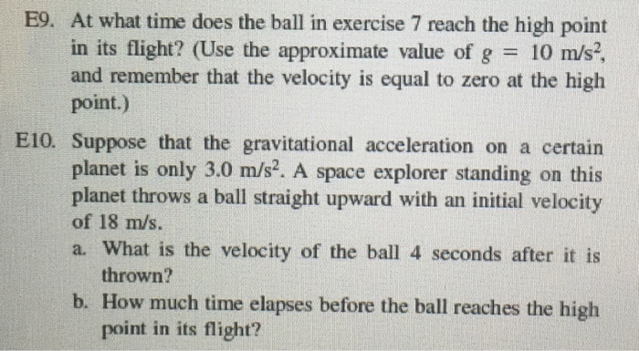 Solved Basic Concepts Of Physics Chapter 3 Falling Objects