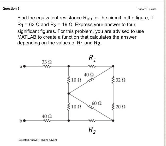 Solved Find the equivalent resistance Rab for the circuit in | Chegg.com