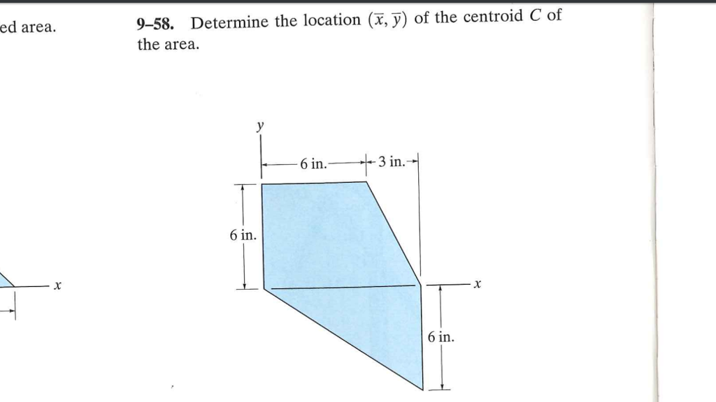 Solved Determine the location (x,y) of the centroid C of the | Chegg.com