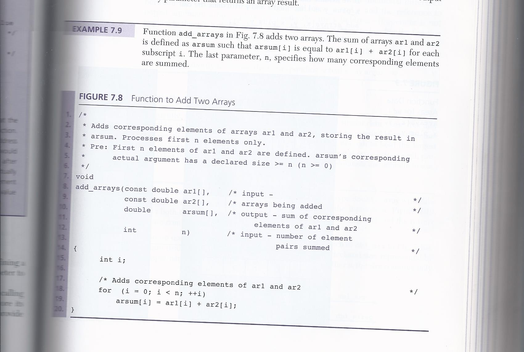 Solved Assume a main function contains declarations for | Chegg.com