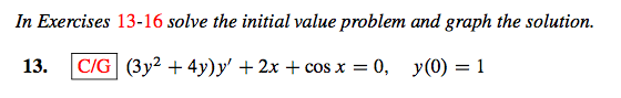 Solved In Exercises 13-16 solve the initial value problem | Chegg.com