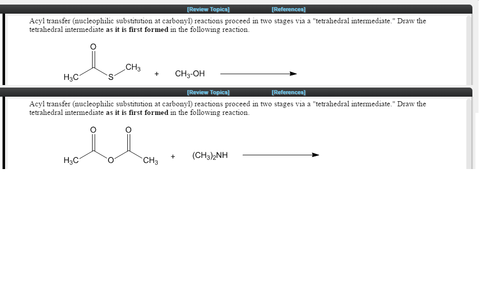 Solved Acyl transfer (nucleophilic substitution at carbonyl) | Chegg.com