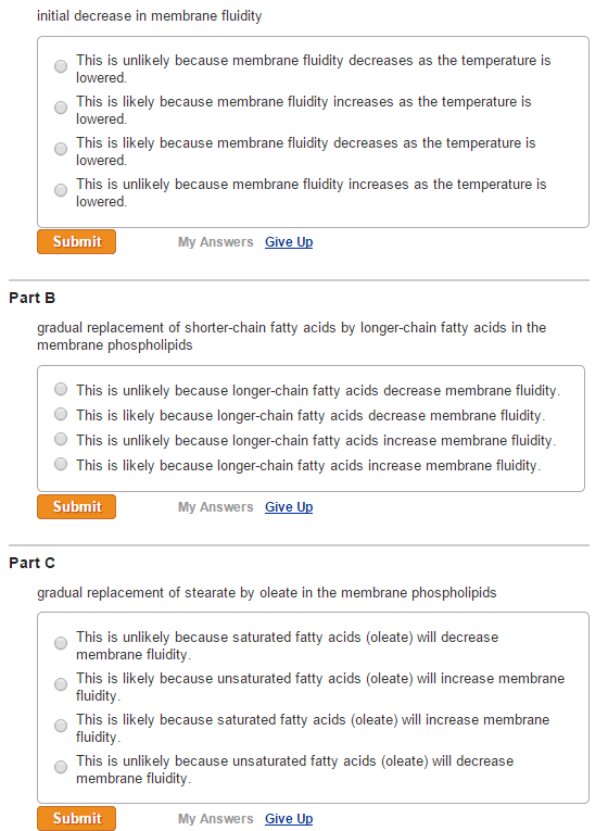 Solved For each given statement, choose an accurate response | Chegg.com