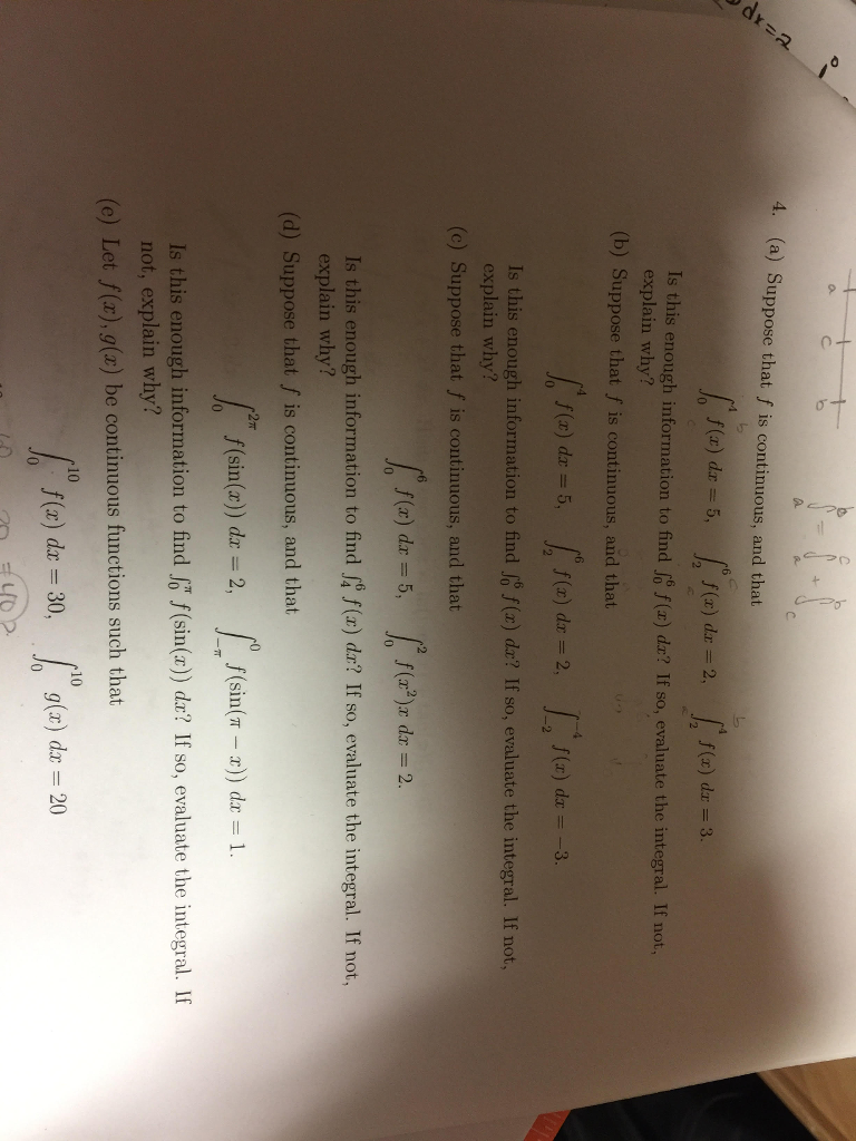 Solved A Suppose That F Is Continuous And That Fo F X