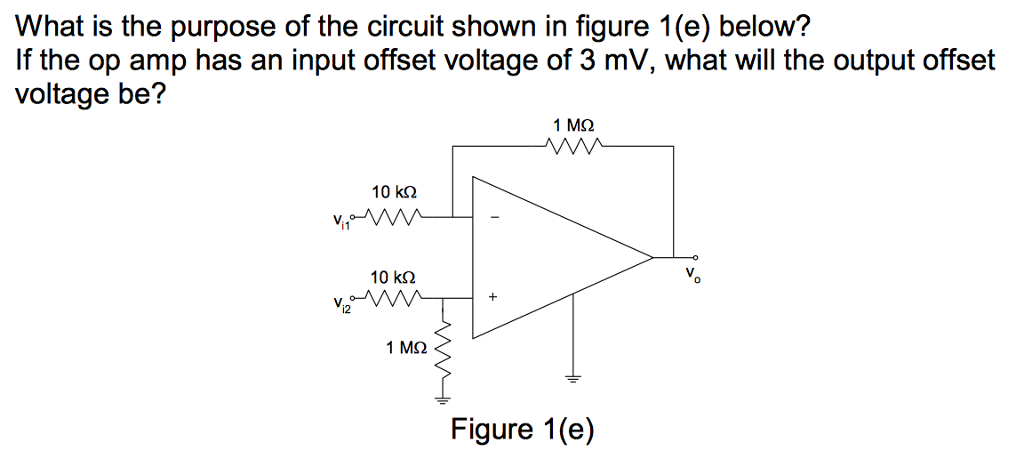 Solved What is the purpose of the circuit shown in figure 1 | Chegg.com