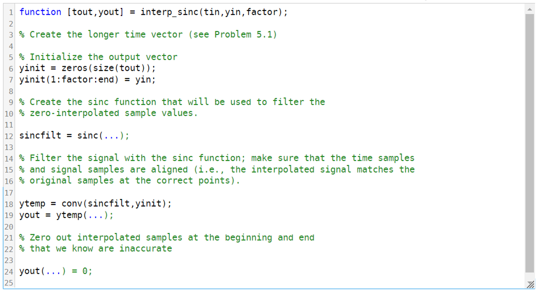 Edit the following MATLAB code to reconstruct | Chegg.com