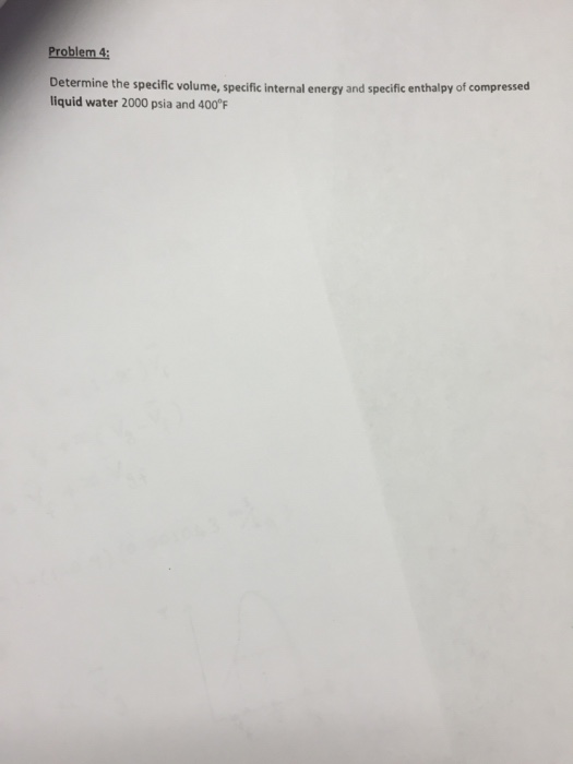 Solved Determine the specific volume, specific internal | Chegg.com