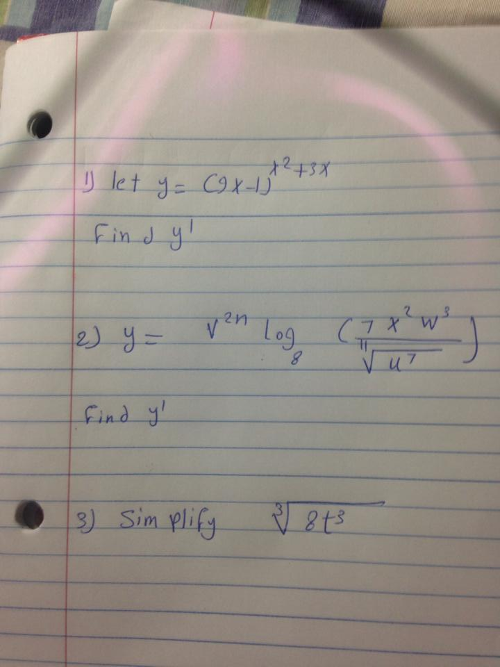 Solved Let y = (9x - 1)x2 + 3x find y1 | Chegg.com