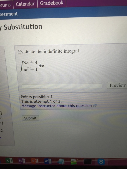 Solved Evaluate the indefinite integral. integral 8x + | Chegg.com