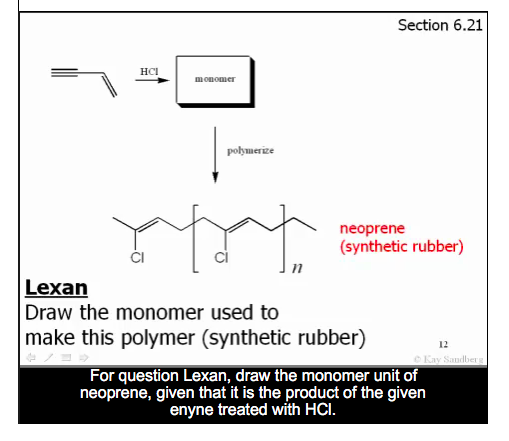 Solved Section 6.21 HCI polymerize neoprene (synthetic | Chegg.com
