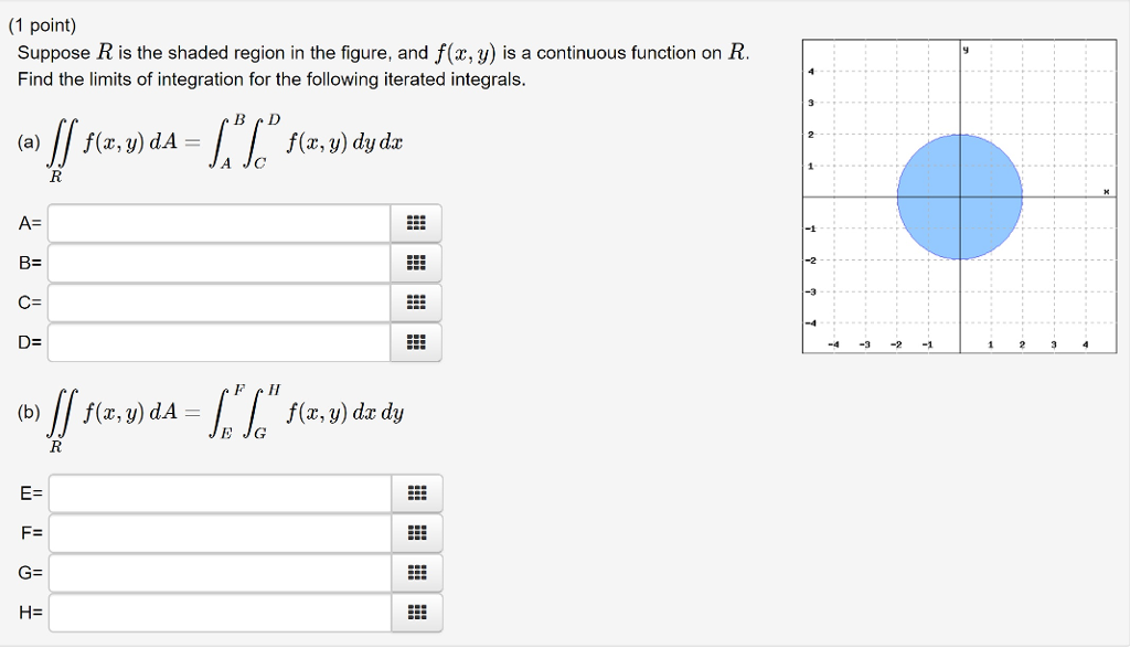 Solved Suppose R is the shaded region in the figure, and | Chegg.com