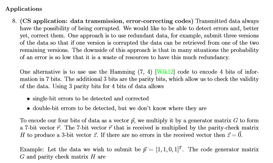 Solved Applications 8. (CS application: data transmission, | Chegg.com