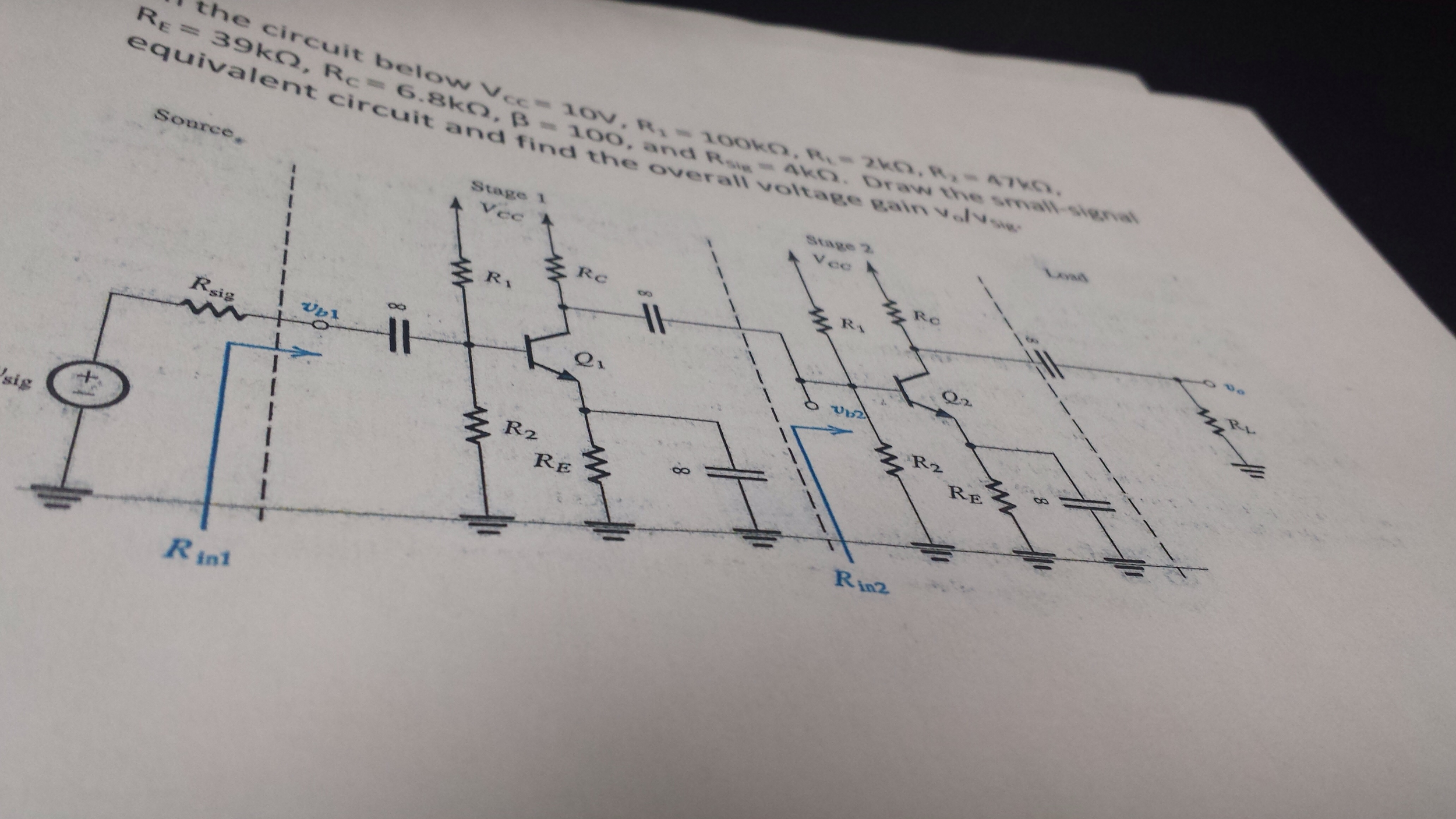 Solved In the circuit below Vcc | Chegg.com