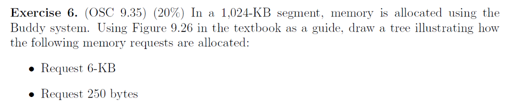 Solved Exercise 6 Osc 935 20 In A 1024 Kb Segment