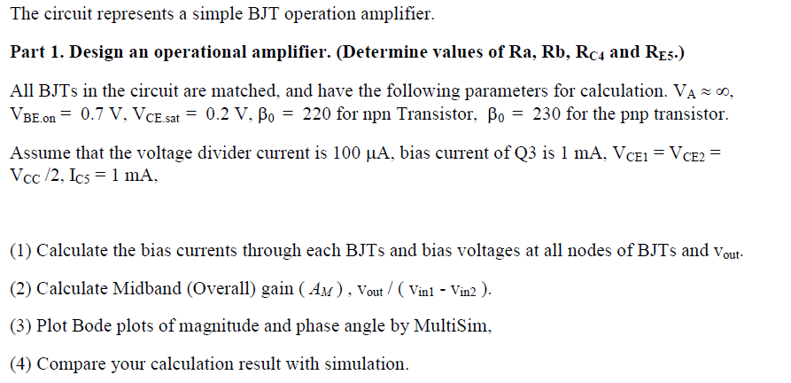 Solved The circuit epresents a simple BJT operation | Chegg.com