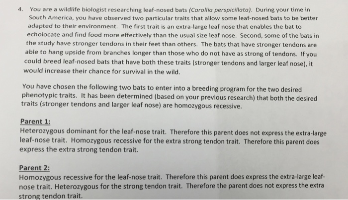 Solved 4. You are a wildlife biologist researching | Chegg.com