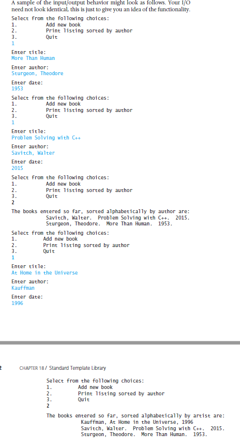 Solved C++ code In this project you are to create a | Chegg.com