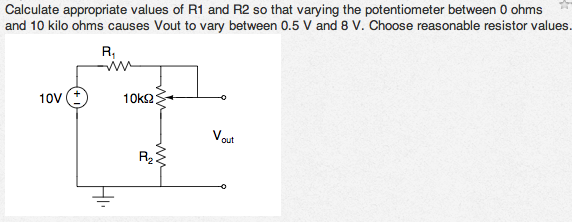 Solved Calculate appropriate values of R1 and R2 so that | Chegg.com