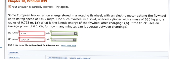 Solved Chapter 10, Problem 039 Your answer is partially | Chegg.com