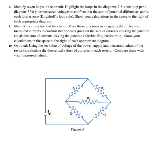 Solved .Identify seven loops in the circuit. Highlight the | Chegg.com