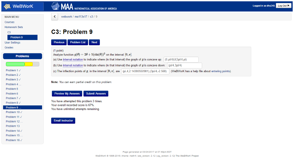 Solved MAIN MENU Courses Homework Sets Problem 9 User | Chegg.com