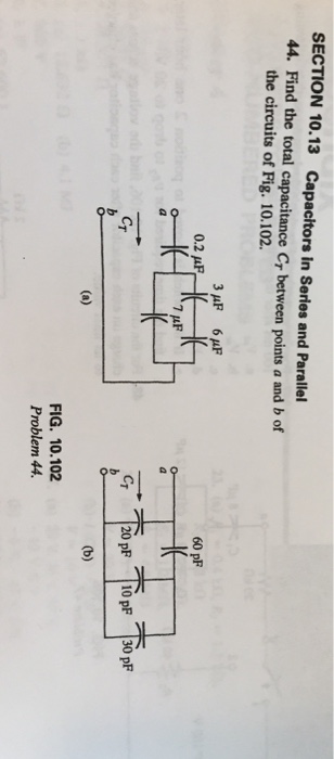 Solved Capacitors In Series and Parallel Find the total | Chegg.com