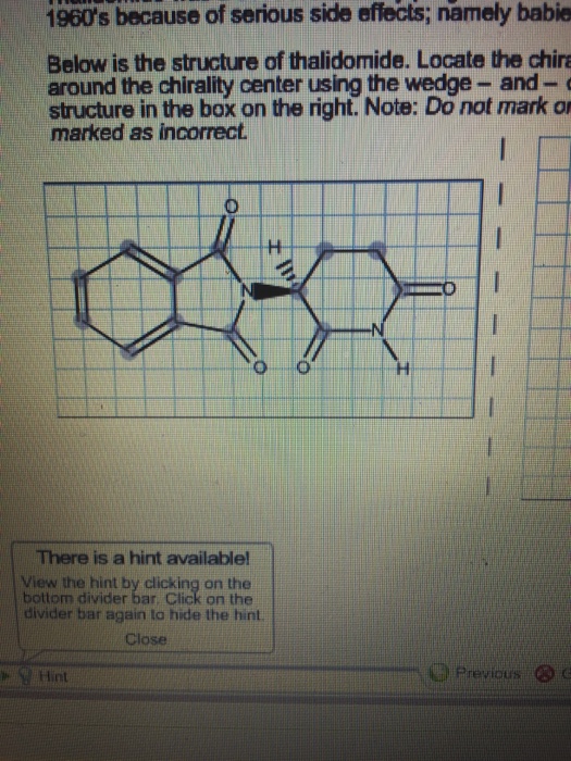 Solved Below is the structure of thalidomide. Locate the | Chegg.com