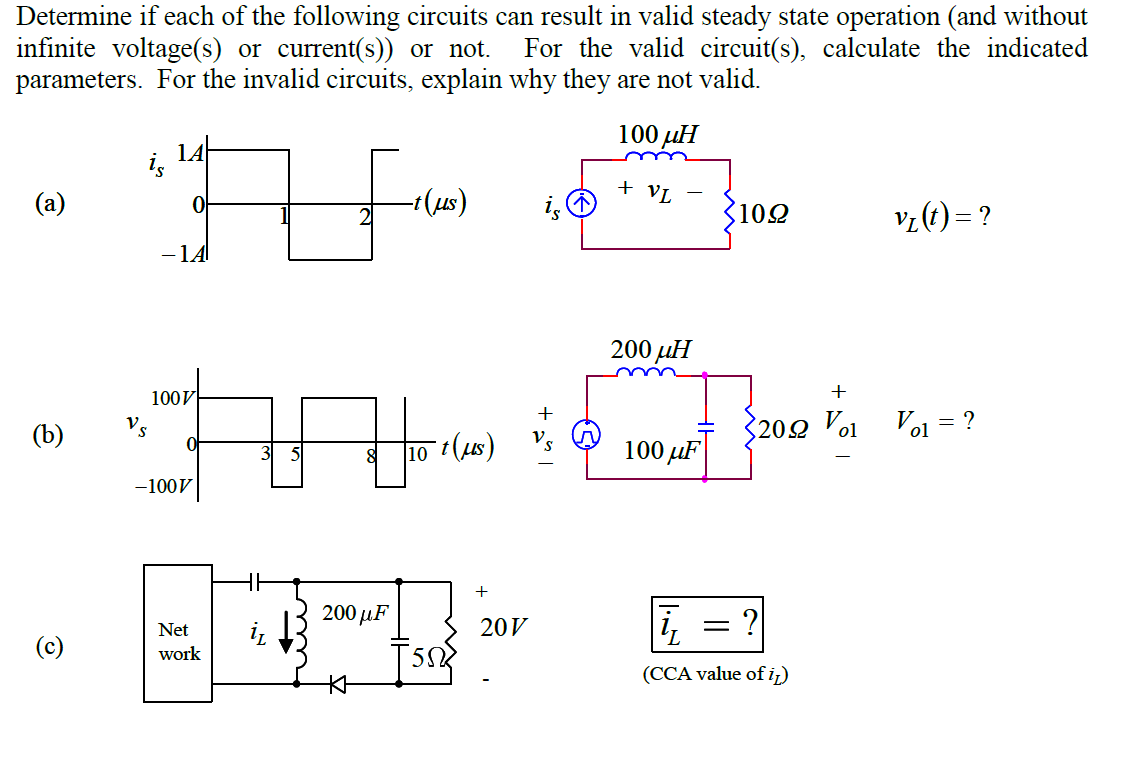 Solved Determine if each of the following circuits can | Chegg.com