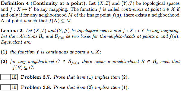 Solved Let (X, I) and (Y, J) be topological spaces and f: X | Chegg.com