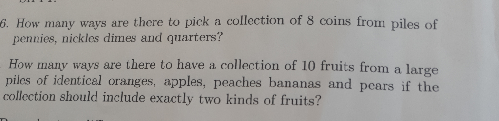 Solved How many ways are there to pick a collection of 8 | Chegg.com