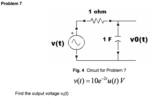 Solved Find the output voltage v0(t) | Chegg.com