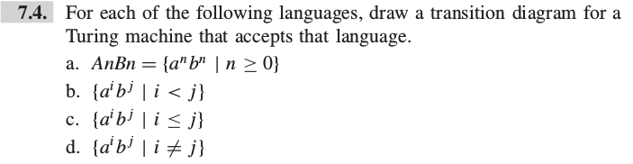 Solved For each of the following languages, draw a | Chegg.com