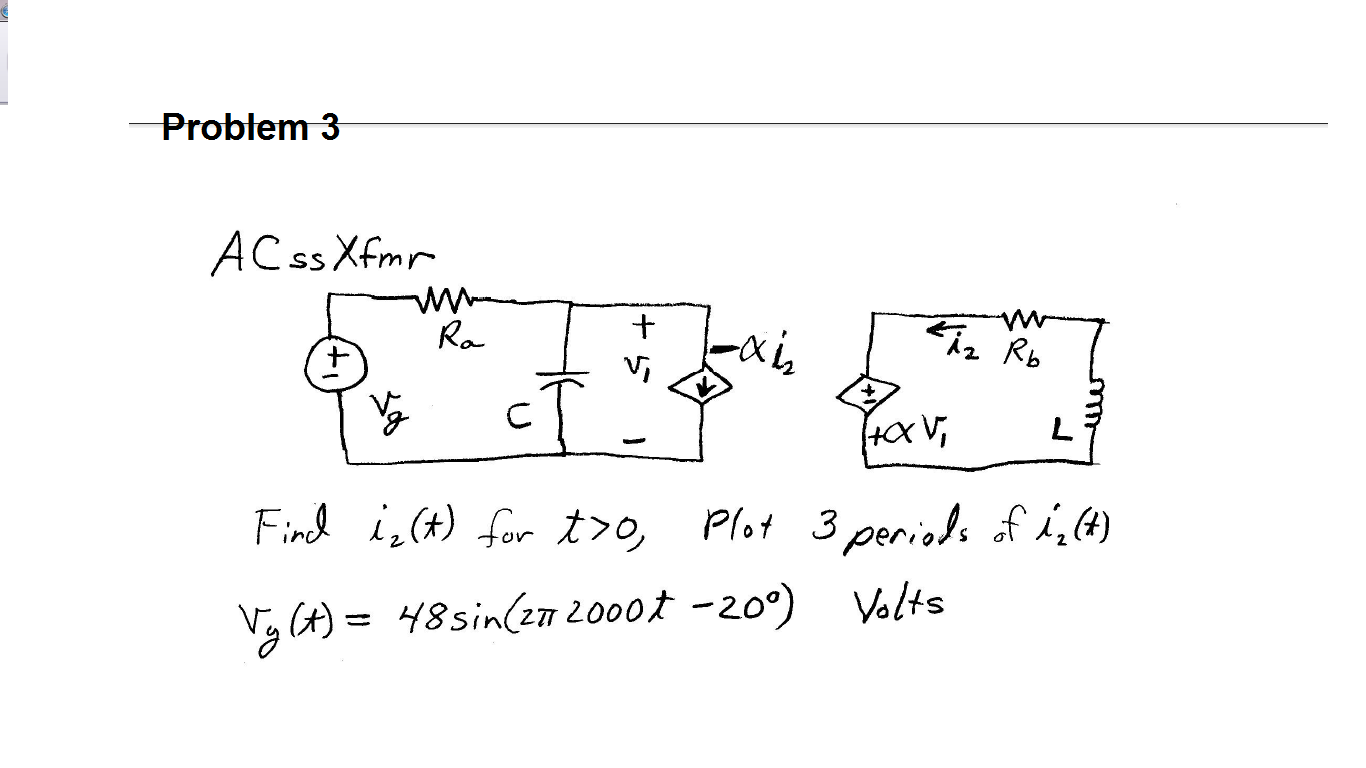 Solved: Problem3: Ra = 8 ? (8 Ohms), Rb = 400 ? (400 Ohms)... | Chegg.com