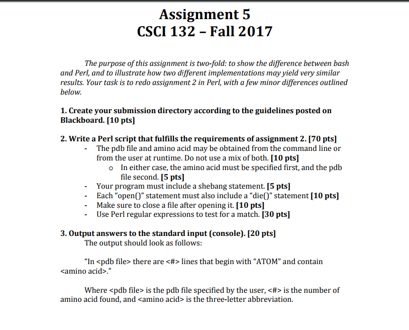 Solved Assignment 5 CSCI 132 Fall 2017 The purpose of this | Chegg.com
